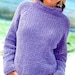 Easy Quick Knit Beginner Stocking Stitch Sweater Raglan Roll - Etsy
