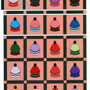 Little Indian Girls Native American Patchwork Blocks Applique Quilt ...