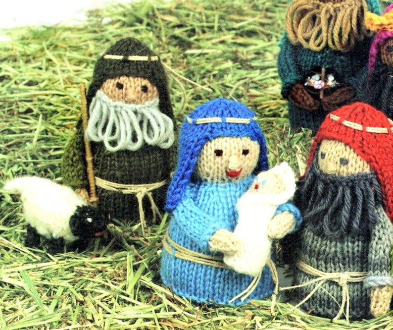 Christmas Nativity Set Mary Joseph Baby Jesus Kings Shepherd Sheep Toy ...
