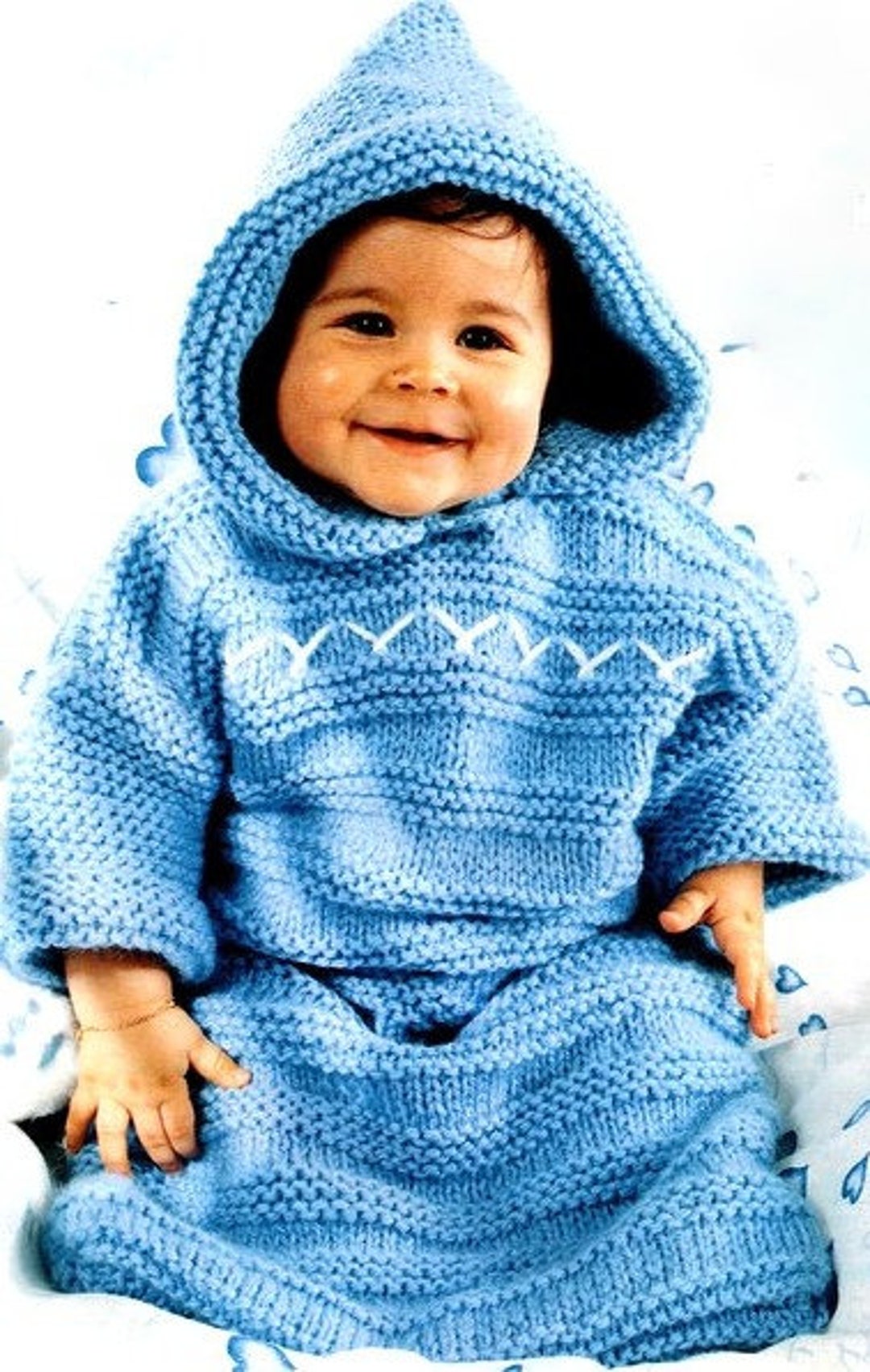 Easy Beginner Baby Sleeping Bag Nest Bunting Cocoon & Hood ~ Velcro ...