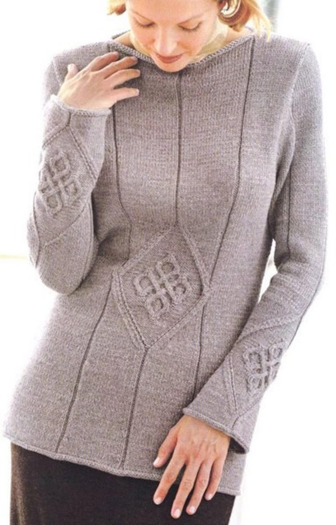 Woman Ladies Celtic Viking Motif St John's Cross Sweater - Etsy