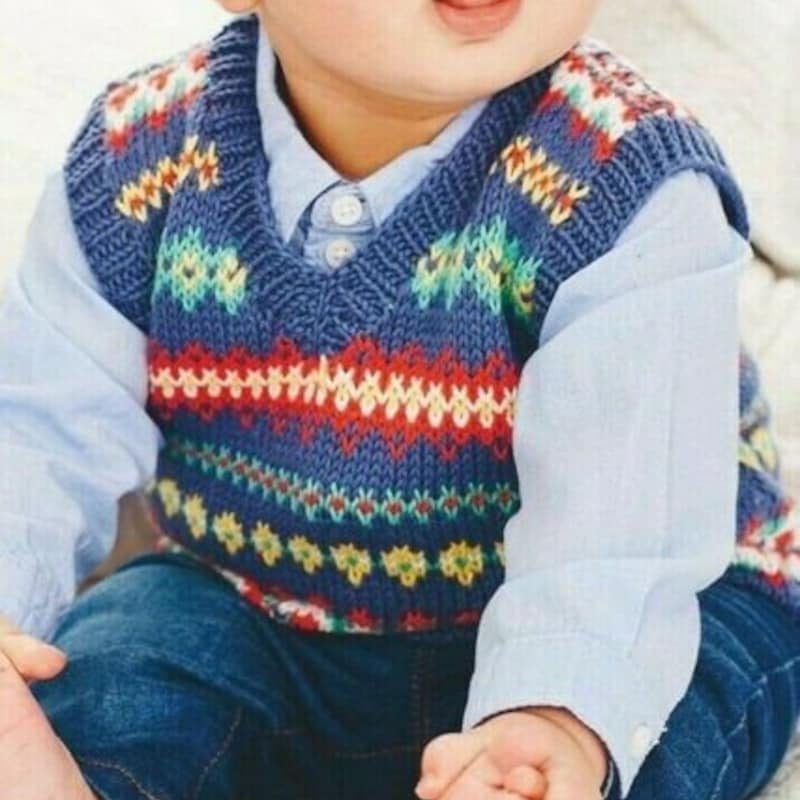 Fair Isle Patterns Vests - Etsy