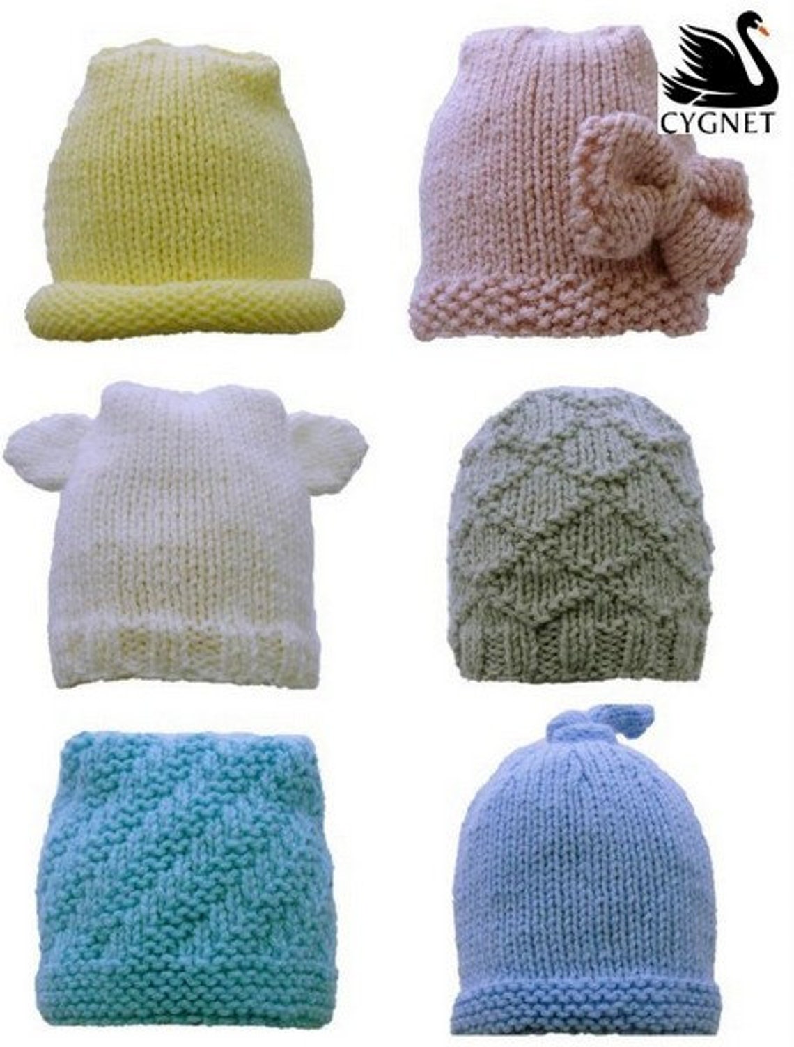 Baby Premmie Hats DK Knitting Pattern PDF Instant Download - Etsy