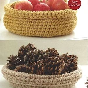 Easy Crochet Cat Pet Basket Nest & Storage Baskets ~ Super Chunky Wool ...
