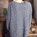 Easy Beginner Reverse Stocking Stitch Womens Oversized Tunic Sweater ...