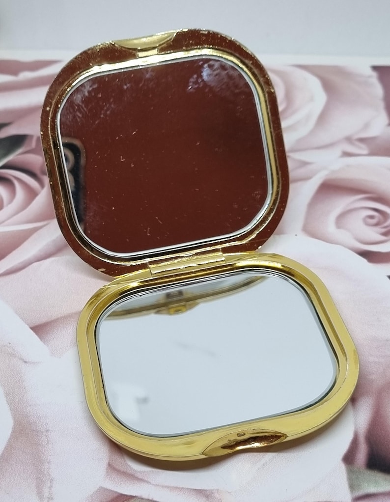 Vintage Double Mirror Compact - 1980's | Gold Tone | Swirl Design | 1 ...