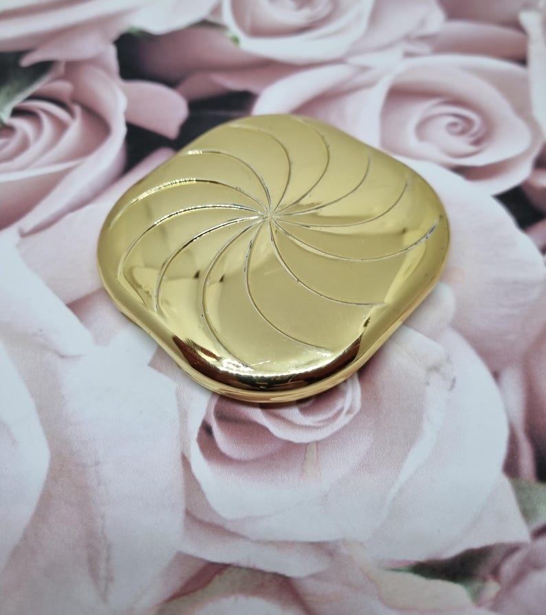 Vintage Double Mirror Compact - 1980's | Gold Tone | Swirl Design | 1 ...