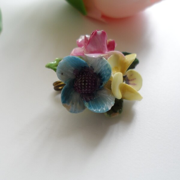 Porcelain Brooch - Etsy