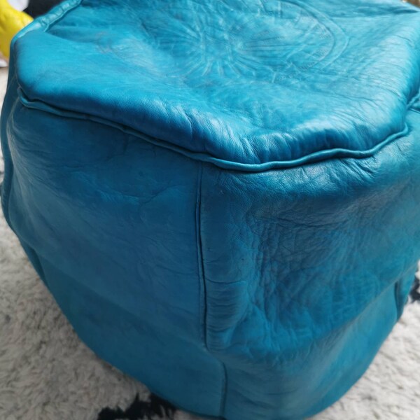 Turquoise Pouf - Etsy