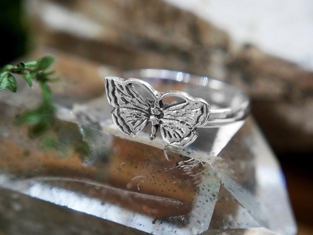 Scottish Moth Insect Ring in Sterling Silver, Scotland Celtic Oxidised ...