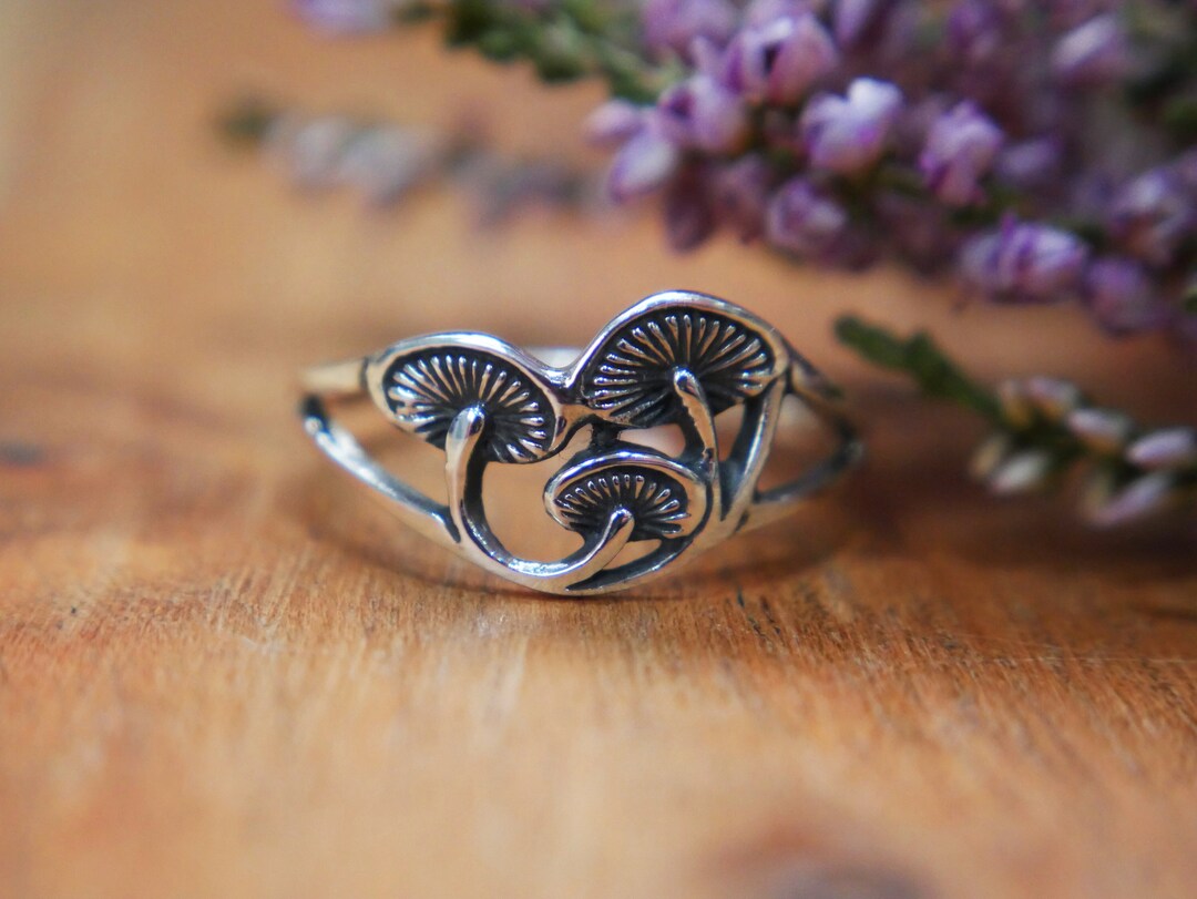 Scottish Wild Mushroom Foraging Ring in Sterling Silver, Scotland ...