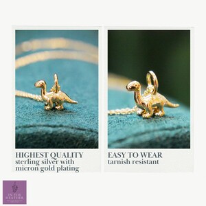 Scottish Nessie Loch Ness Monster Necklace in Sterling Silver With Gold ...