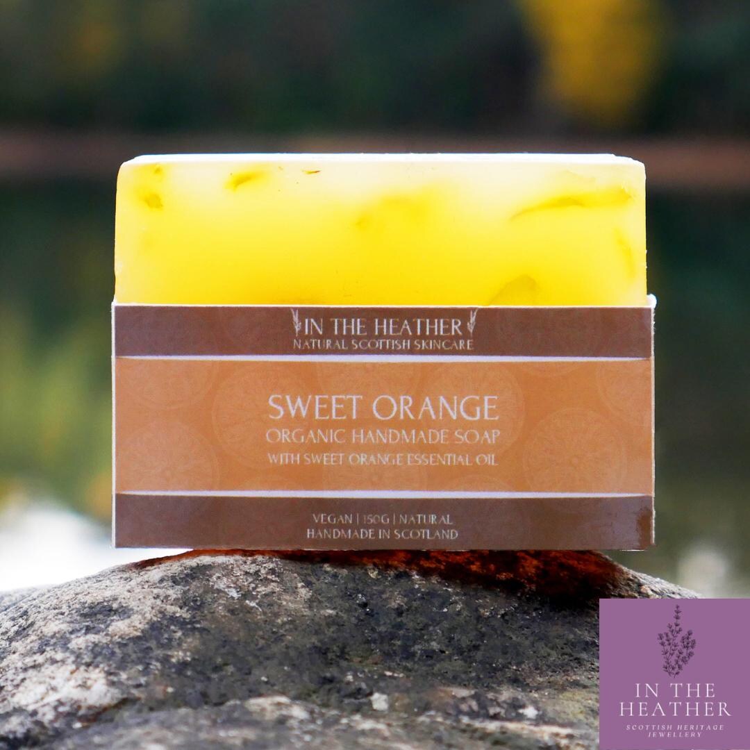 Organic Sweet Orange Bar Soap 150g • Glycerin Handmade Soap • Natural ...