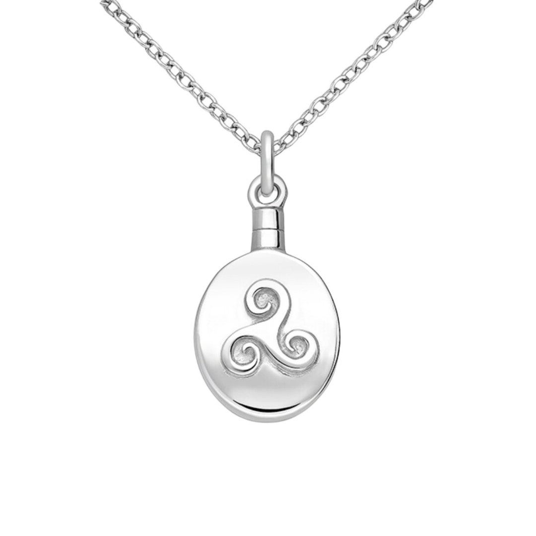 Scottish Highlander Whisky Bottle Triskelion Necklace in Sterling ...