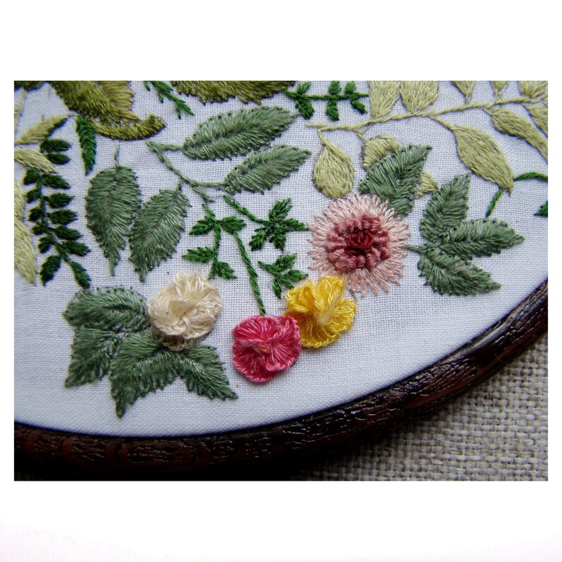 Rose Glade Brazilian Embroidery Pattern, Instant Download - Etsy