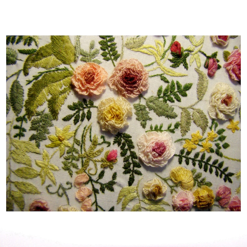 Rose Glade Brazilian Embroidery Pattern, Instant Download - Etsy