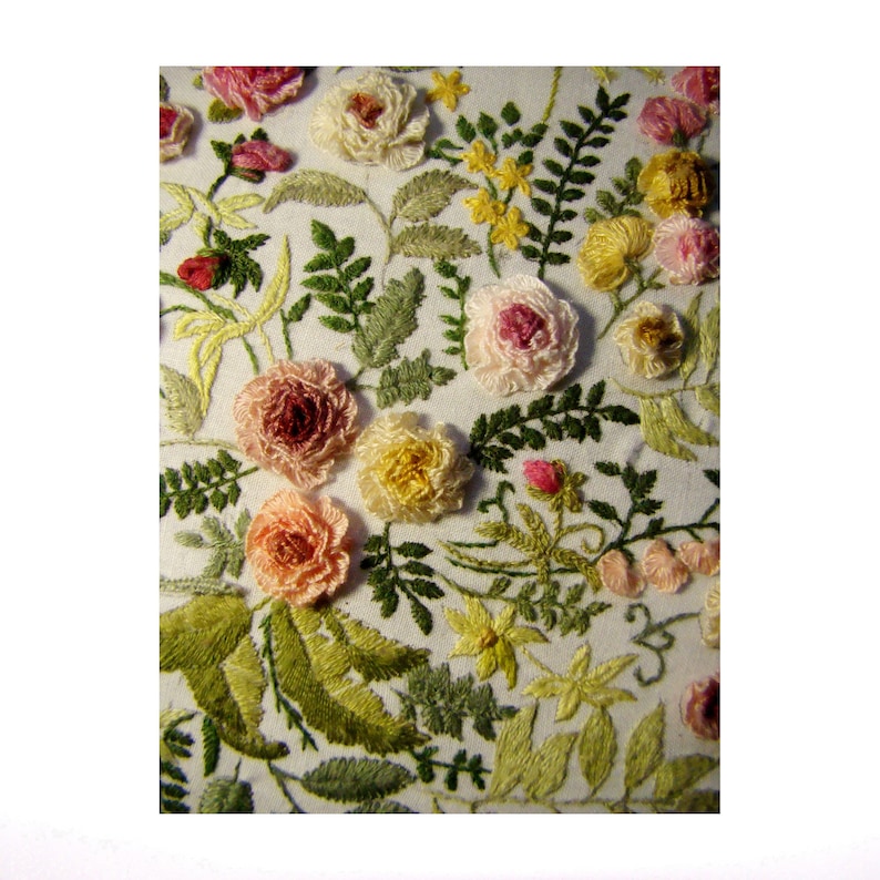 Rose Glade Brazilian Embroidery Pattern, Instant Download - Etsy