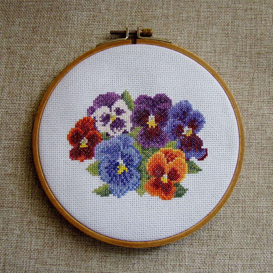 Pansies Cross Stitch Pattern PDF Instant Download Digital - Etsy