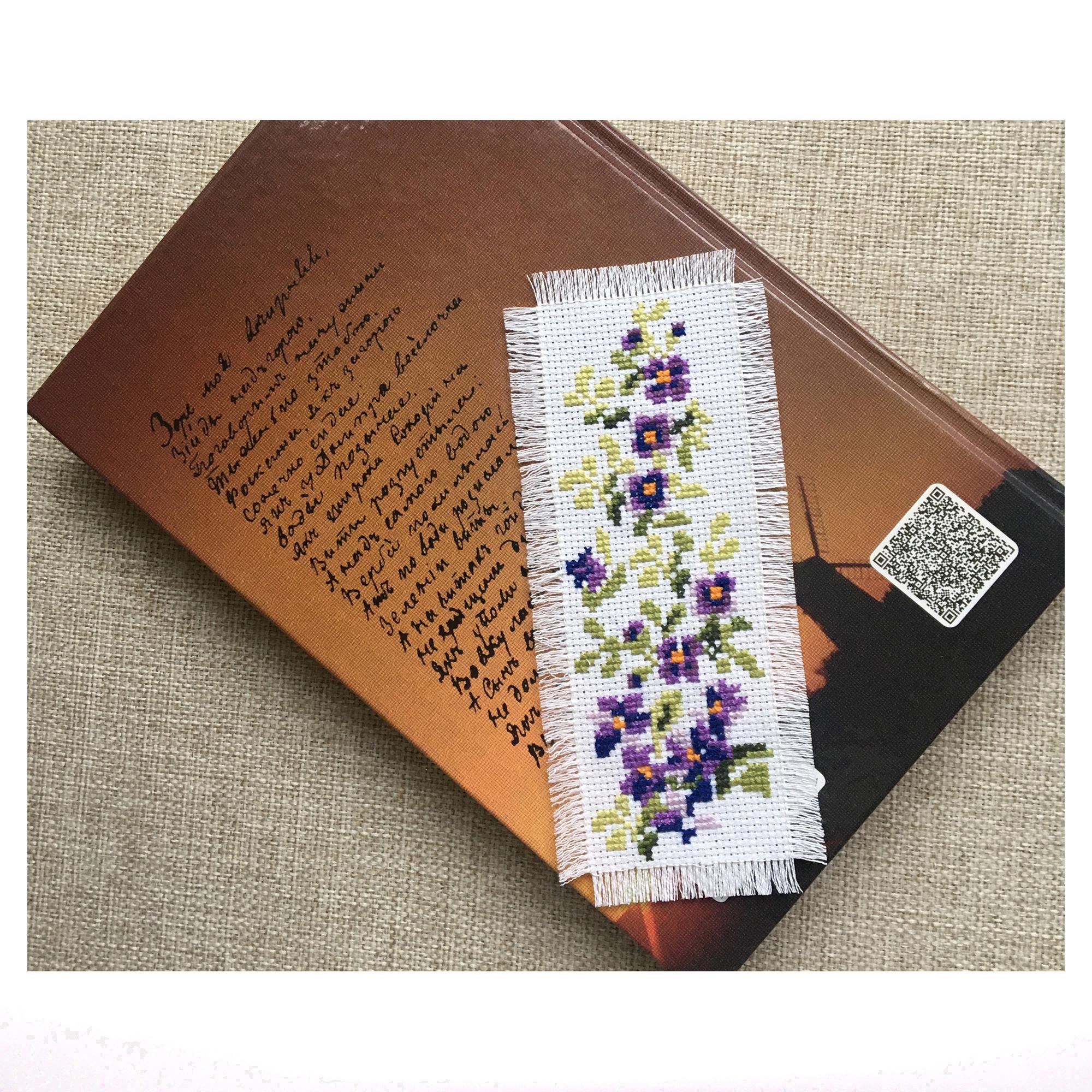 Violets Cross Stitch Bookmark Pattern (PDF Pattern) - Etsy