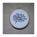 4 Options for Embroidery of One Flower, Monochrome Embroidery, Original ...