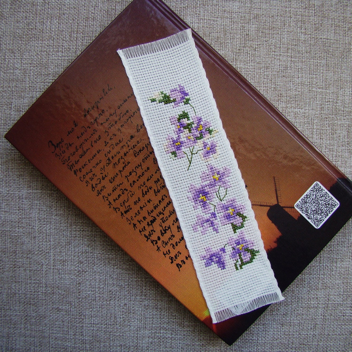 Little Violets Cross Stitch Bookmark Pattern (PDF) - Etsy