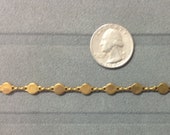 1 FOOT MC72 Hand Made Raw Brass Chain - Etsy