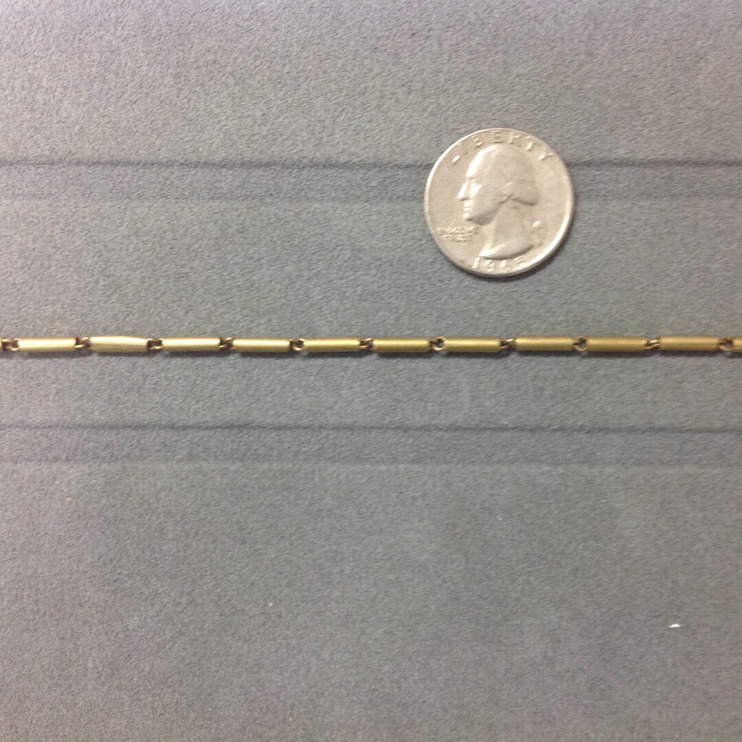 1 FOOT CH-362 Machine Made Raw Brass Barrel Chain - Etsy