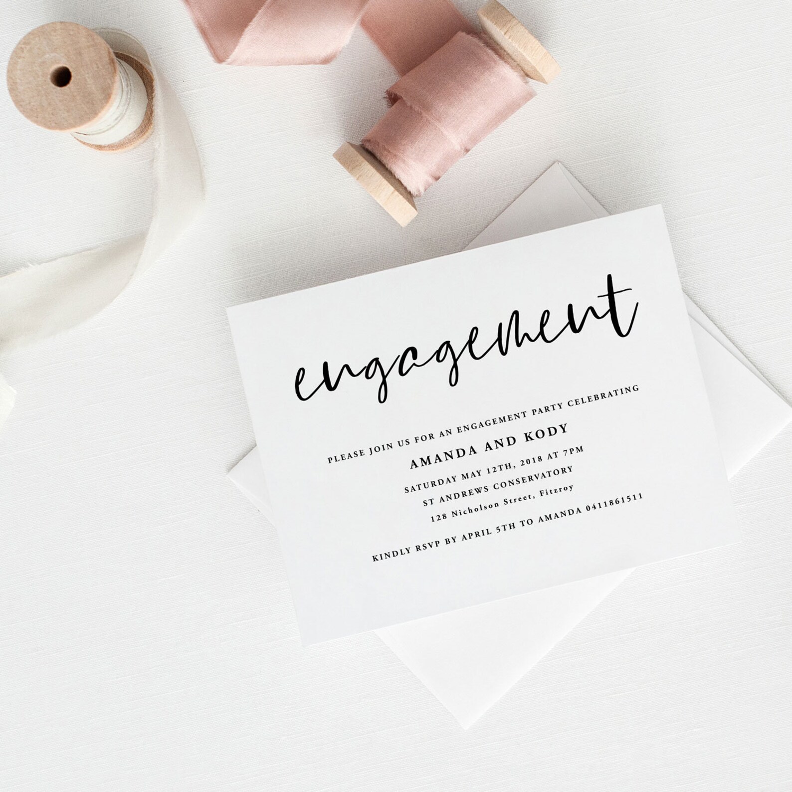 Engagement Invitation Printable, Engagement Party Printables ...