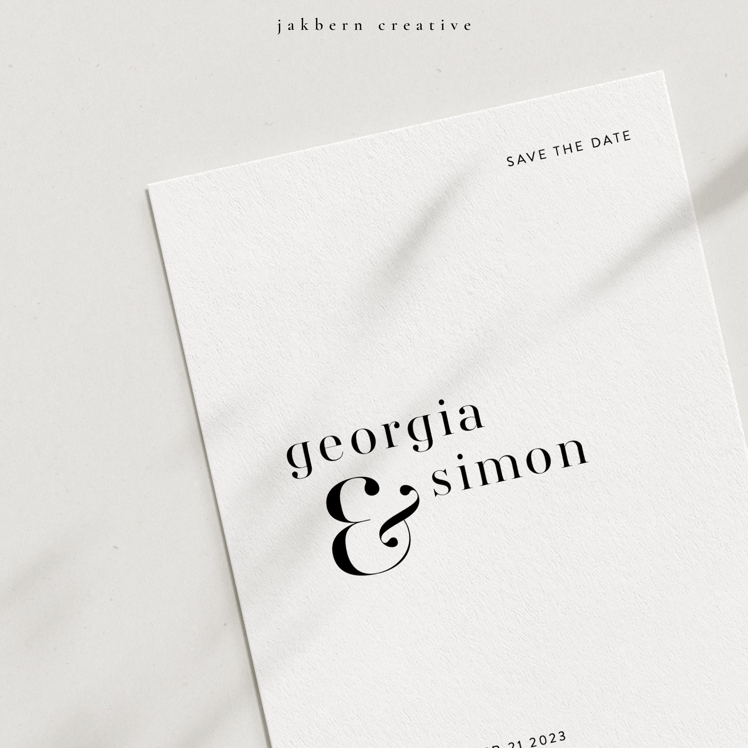 Simple Save the Date Template, Simple Save the Date, Editable Save Our ...