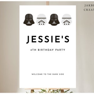 Printable Star Wars Welcome Sign, Darth Vader Printables, Stormtrooper ...