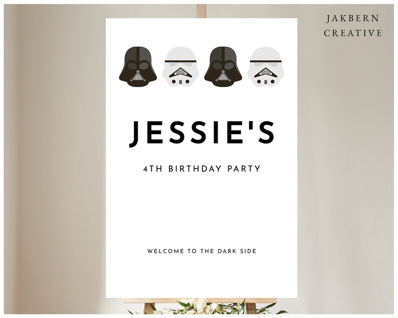 Printable Star Wars Welcome Sign, Darth Vader Printables, Stormtrooper ...