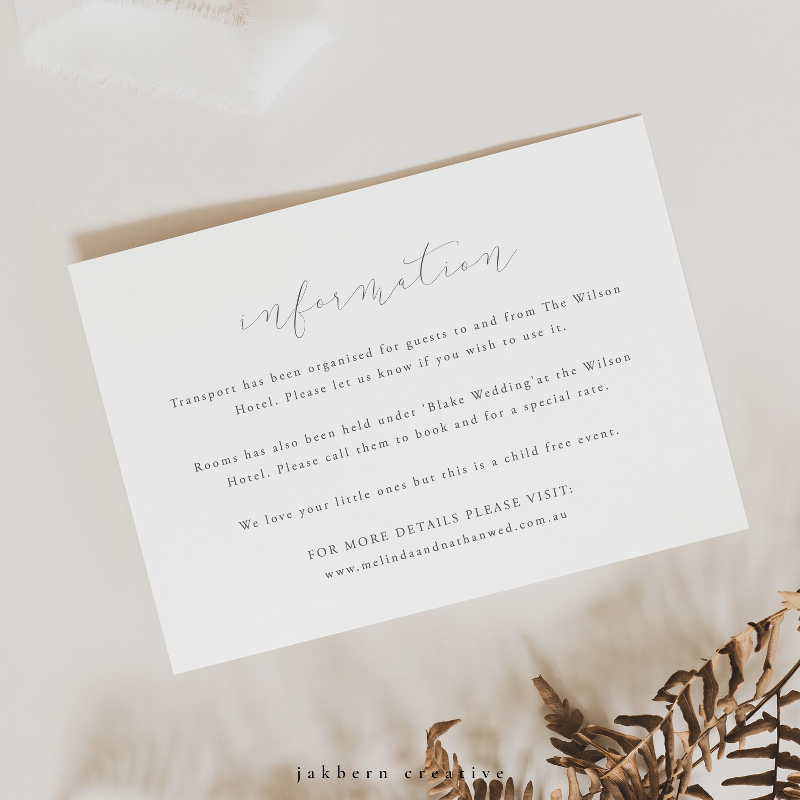 Simple Script Wedding Invitation Set. Printable Wedding Invitation Suite, Classic Script Wedding ...