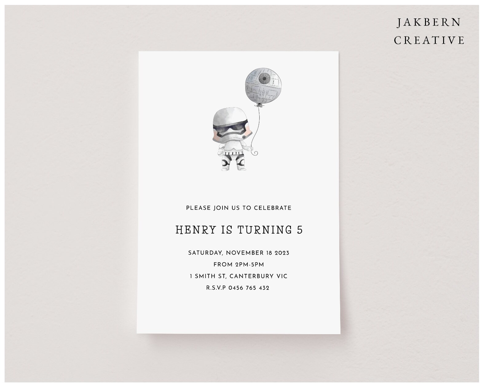 Stormtrooper Birthday Invitation Printable Stormtrooper - Etsy