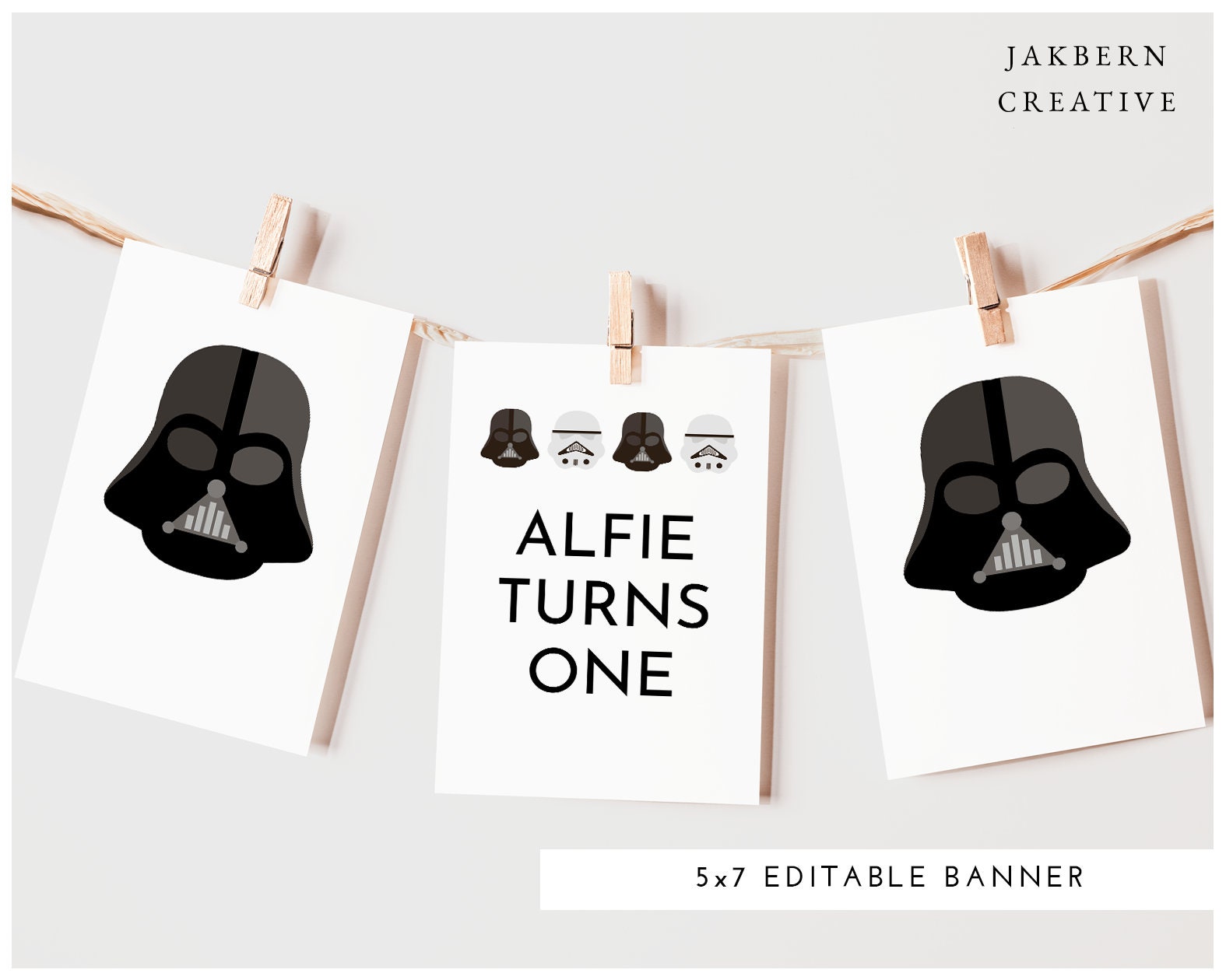 Printable Star Wars Welcome Banner, Darth Vader Printable, Stormtrooper ...