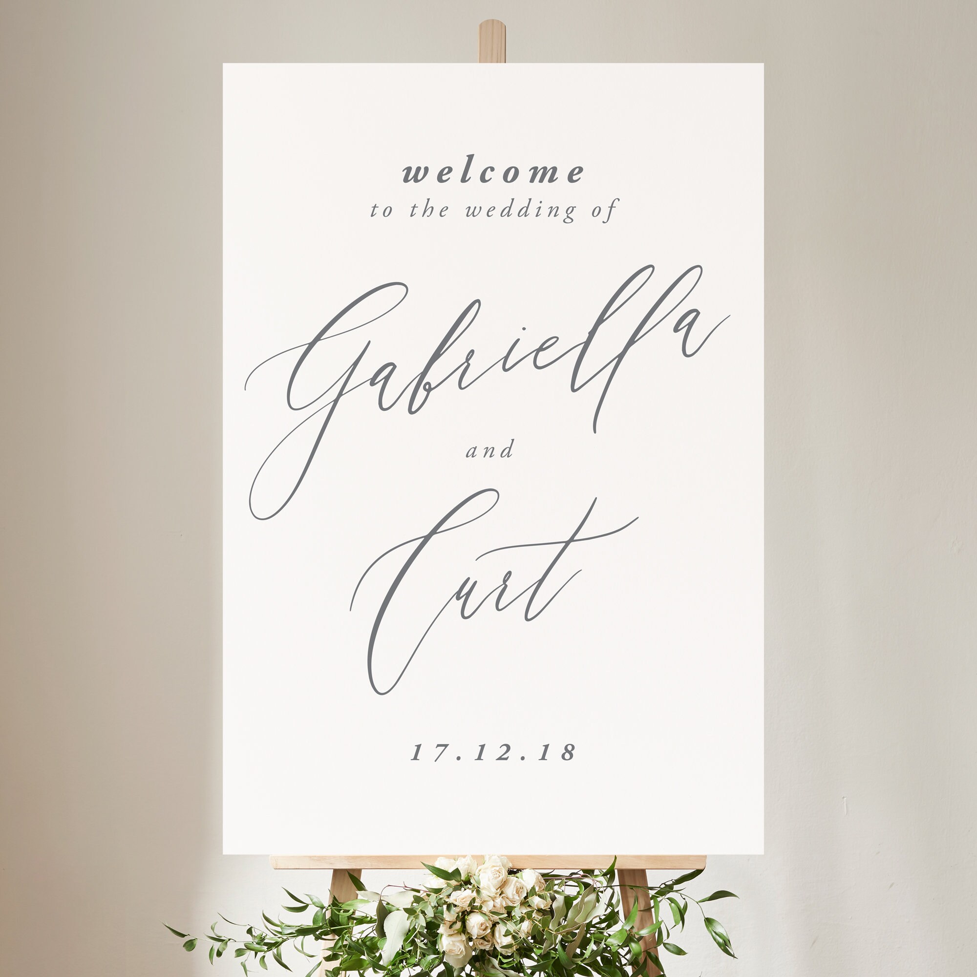 Script Wedding Welcome Sign Template (instant Download) - Etsy