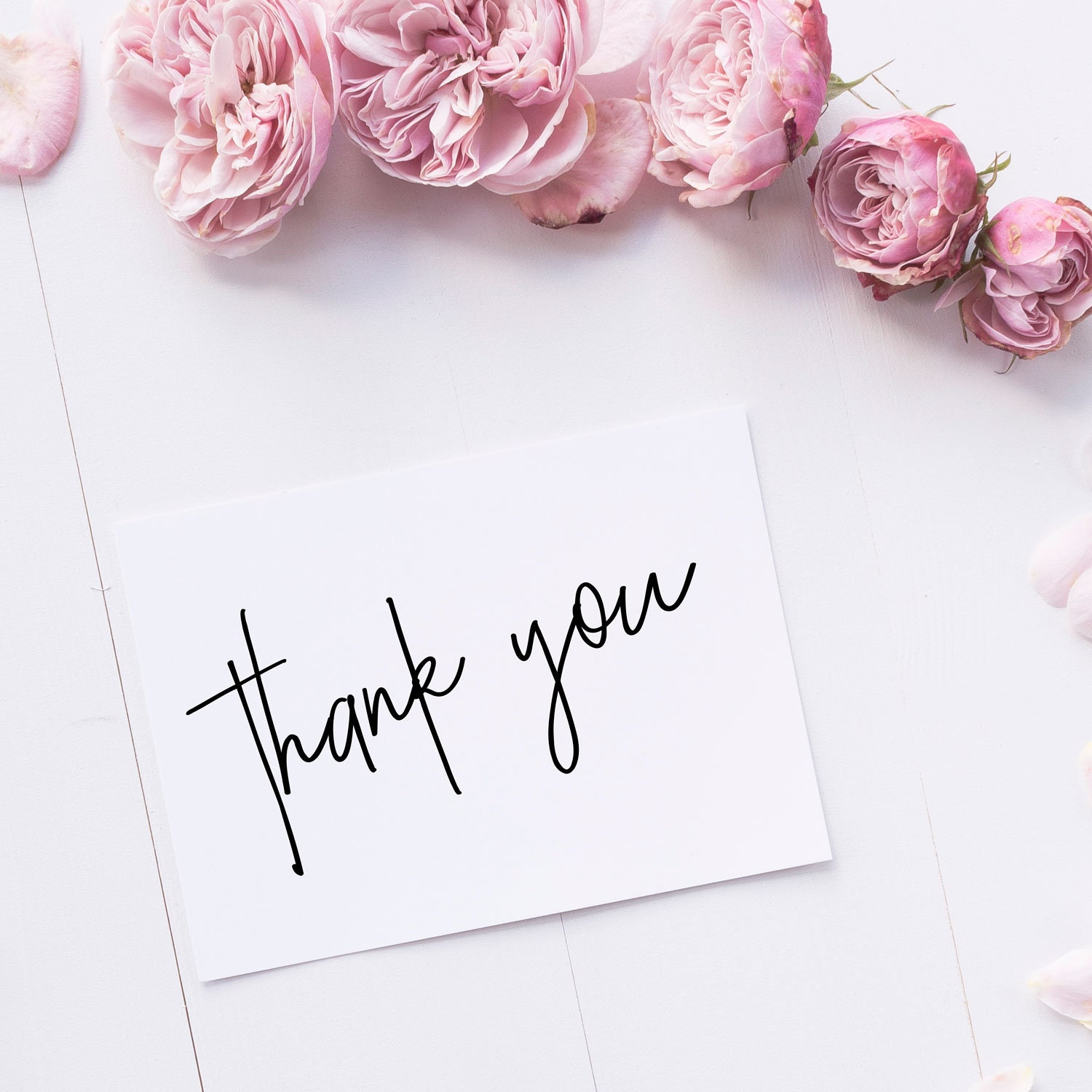 Instant Download Thank You Card DIY Print Yourself Thank You Card - Etsy