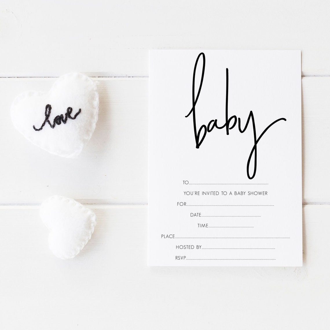 Baby Shower Fill in Invitation - Baby Shower Printable - Baby Shower ...