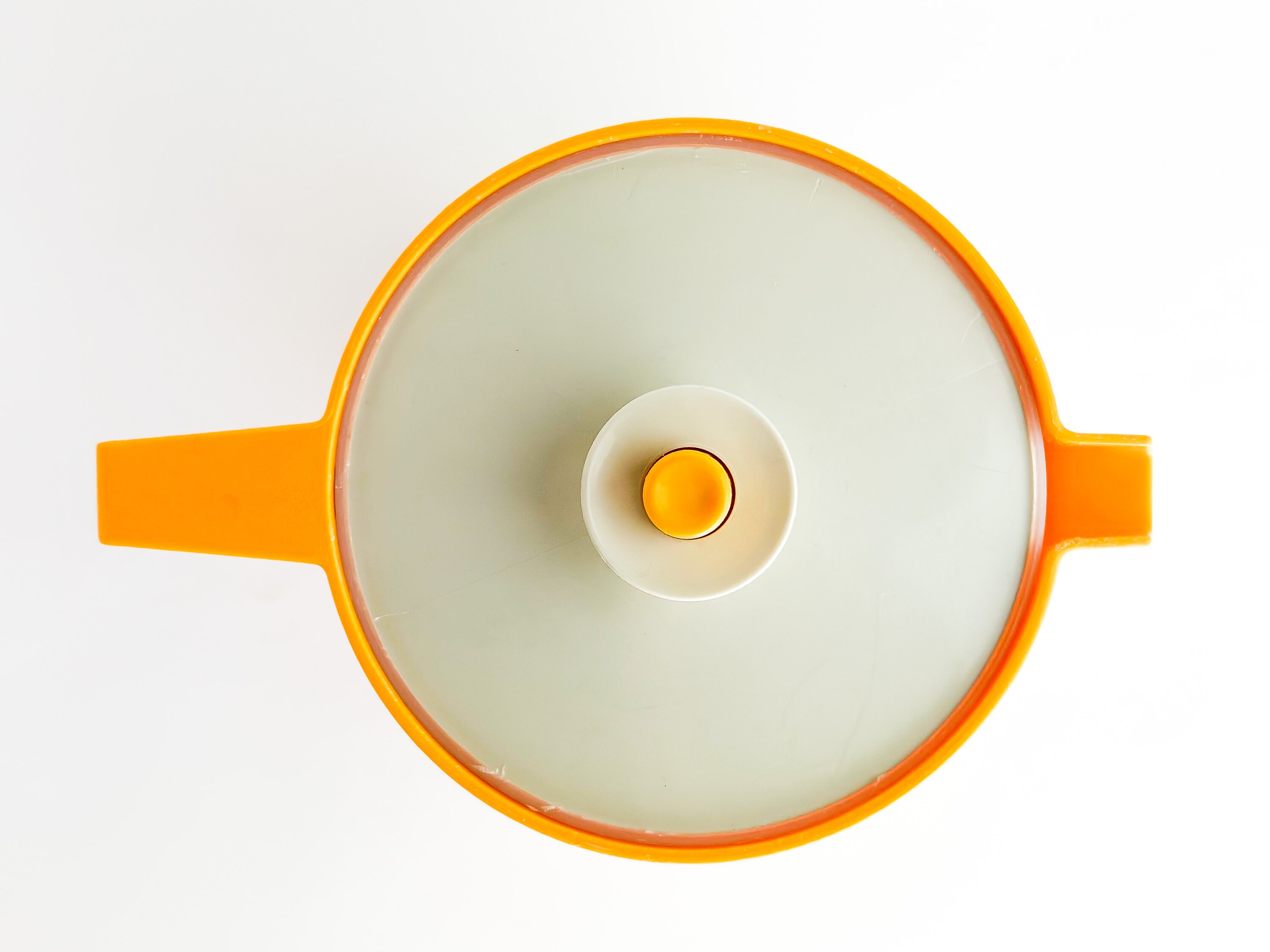 Vintage Tupperware Punch Pitcher W Plunger Lid - Bright Tangerine ...