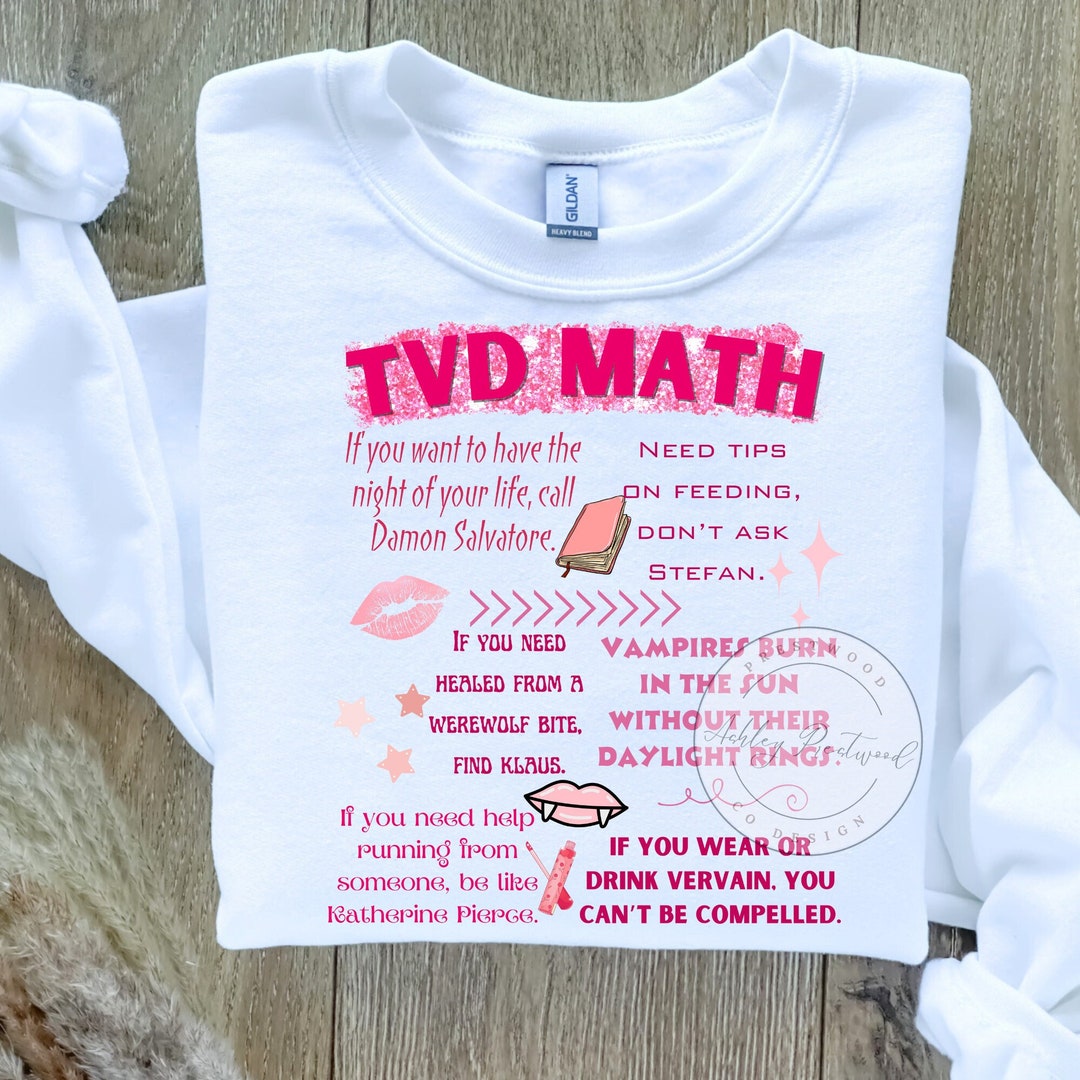 Tvd Math Png, Retro Shirt Design, Tvd Fans Sublimation DTF Transfer ...