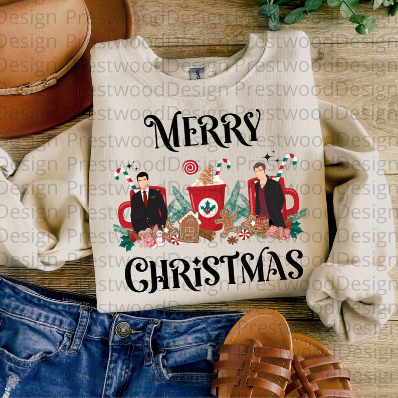 TVD Christmas,the Vampire Diaries Christmas Shirt,tvd Instant Download ...