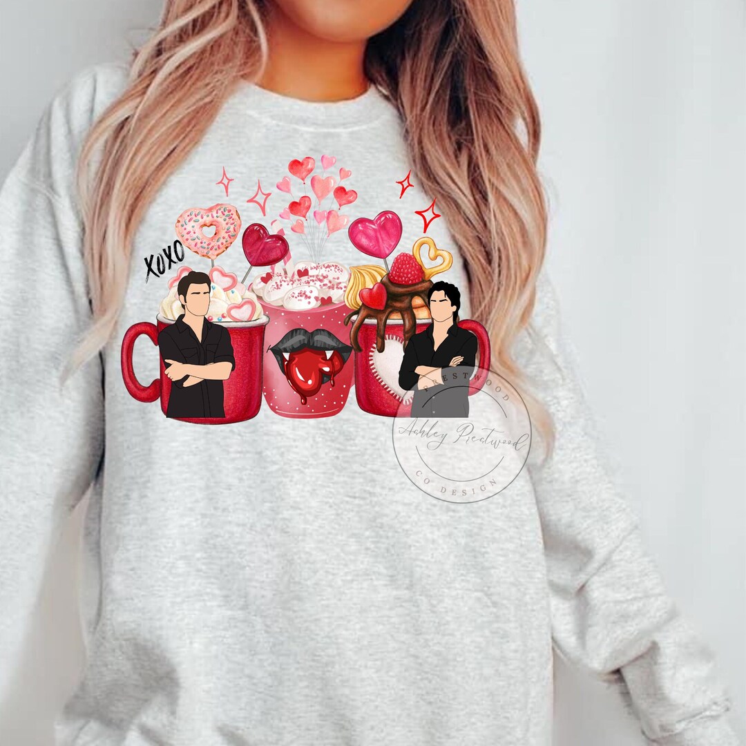 Mystic Falls Tvd Valentines Day Design, Sublimation Vdsy Shirt Design ...