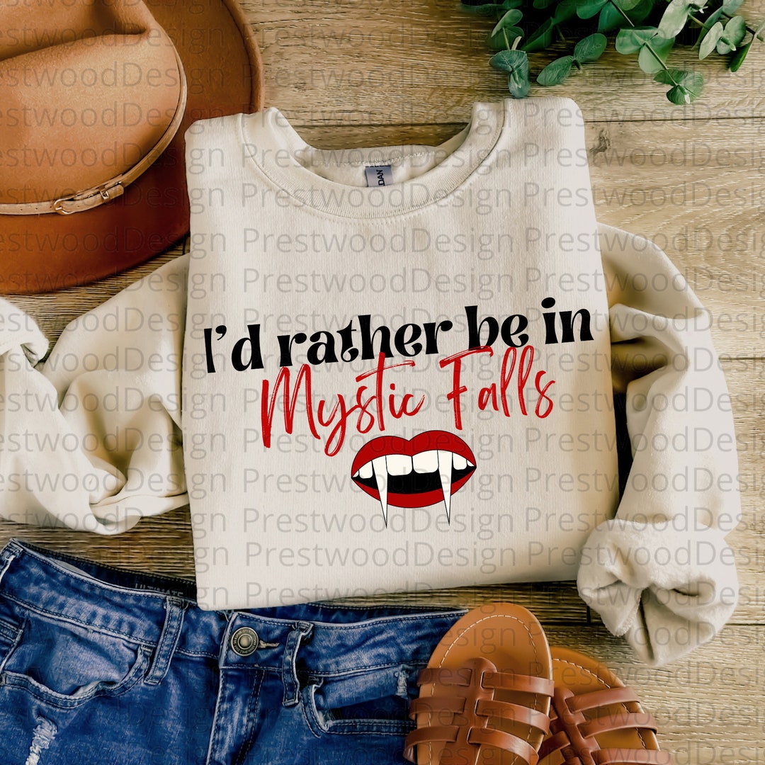 Id Rather Be in Mystic Falls,the Vampire Diaries,tvd Merch, Tvd Gift ...