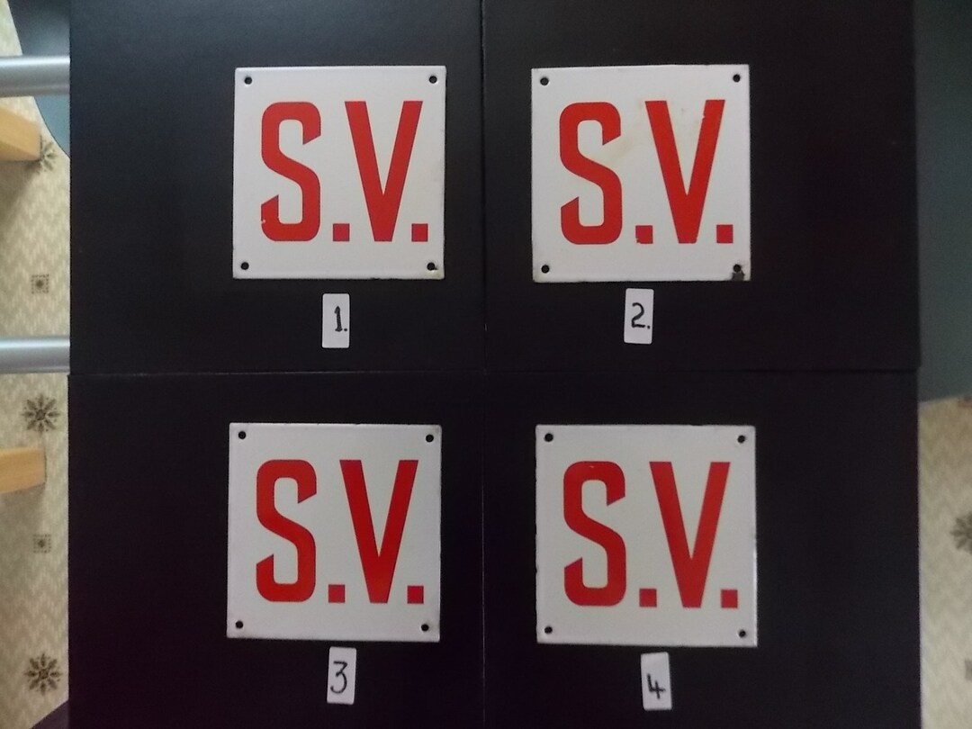 SV Enamel Stop Valve Sign - Etsy