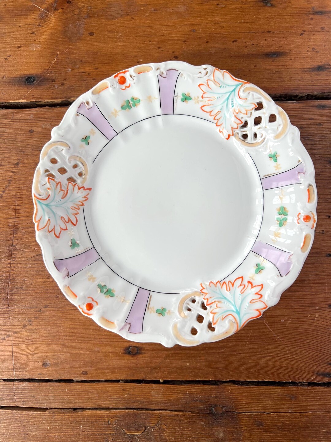 Antique Decorative Plate Wall Eclectic Shelf Styling Coffee Table Tray ...