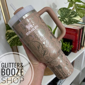 Stanley Almond Rose Tumbler Engraved - Etsy