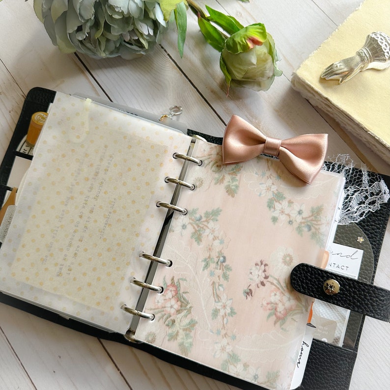 Embroidered Beauty Vellum Set ~ Planner ~ Journal ~ TN ~ Travelers ...