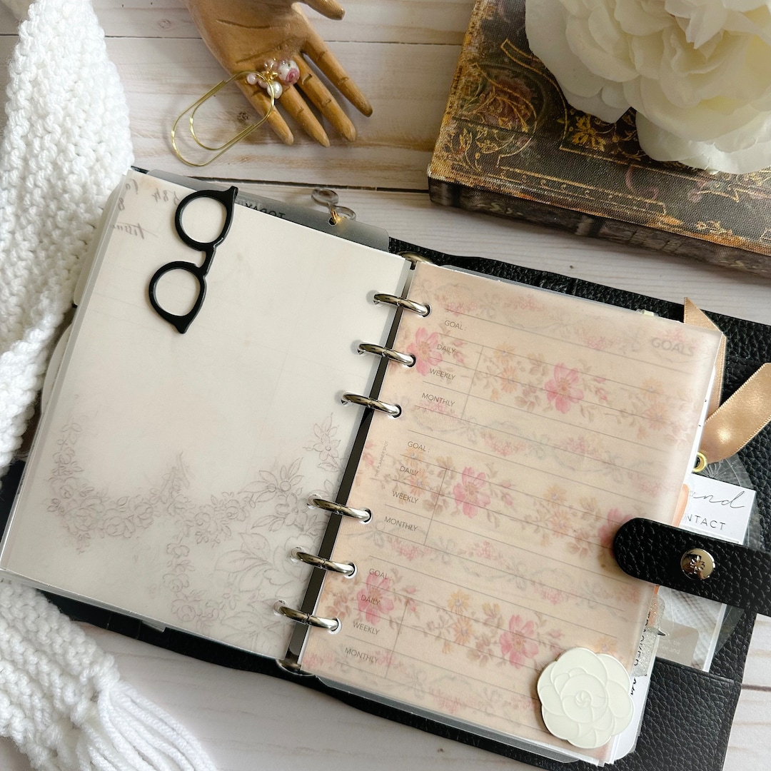 Vintage Romance Vellum Set Planner Travelers Notebook Journal Printed ...