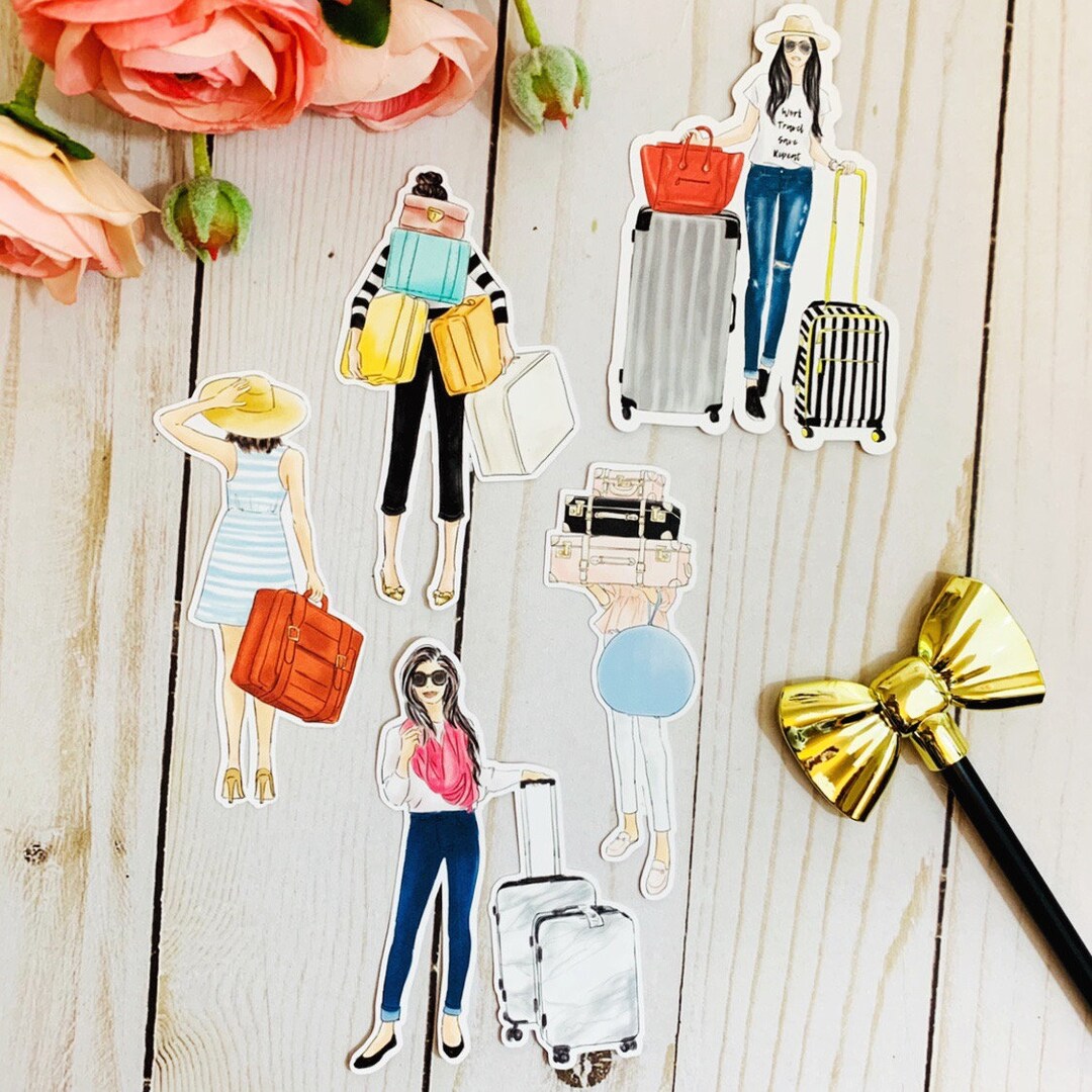 Travel Fashion Girls Die Cuts Planner Die Cuts TN Planner Decor ...