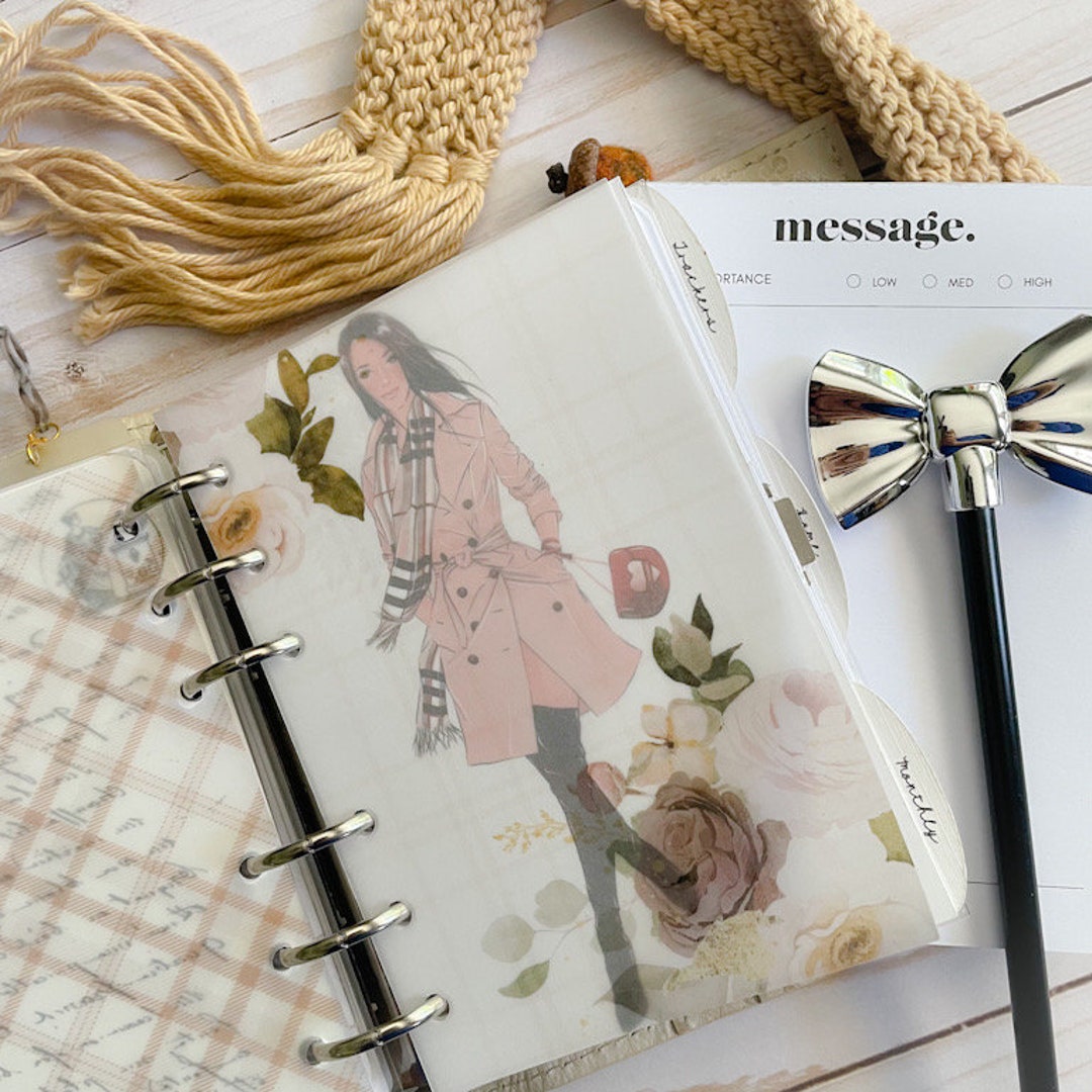 Fall Aesthetic Dashboard & Vellum Trio Planner Travelers Notebook Rings ...