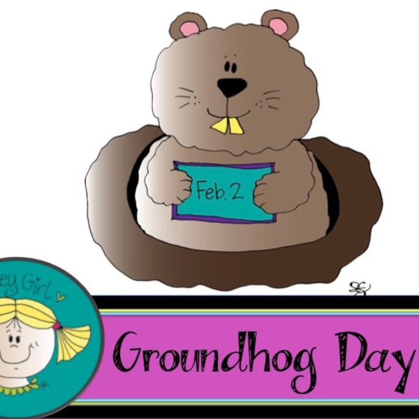 Groundhog Day Clip Art - Etsy